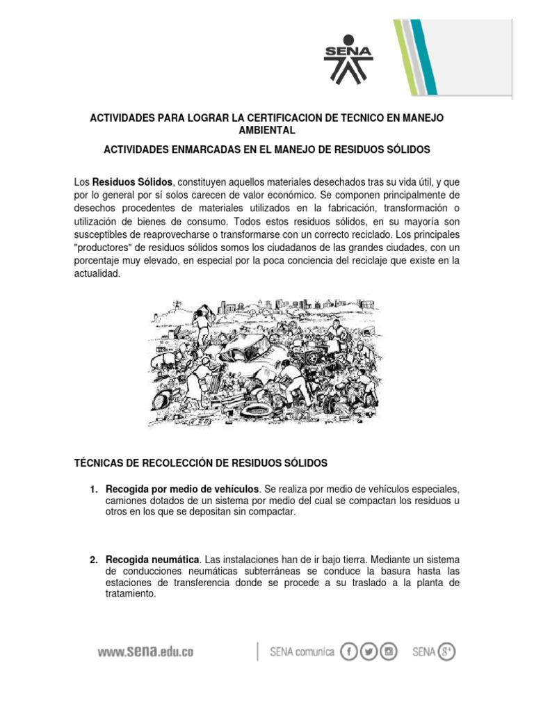 Material Ejecución de Operaciones para El Manejo Integral de Residuos ...