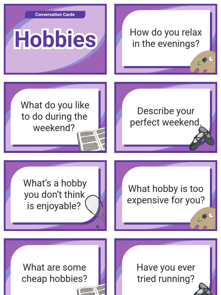 Conversations English ESL - Hobbies | PDF