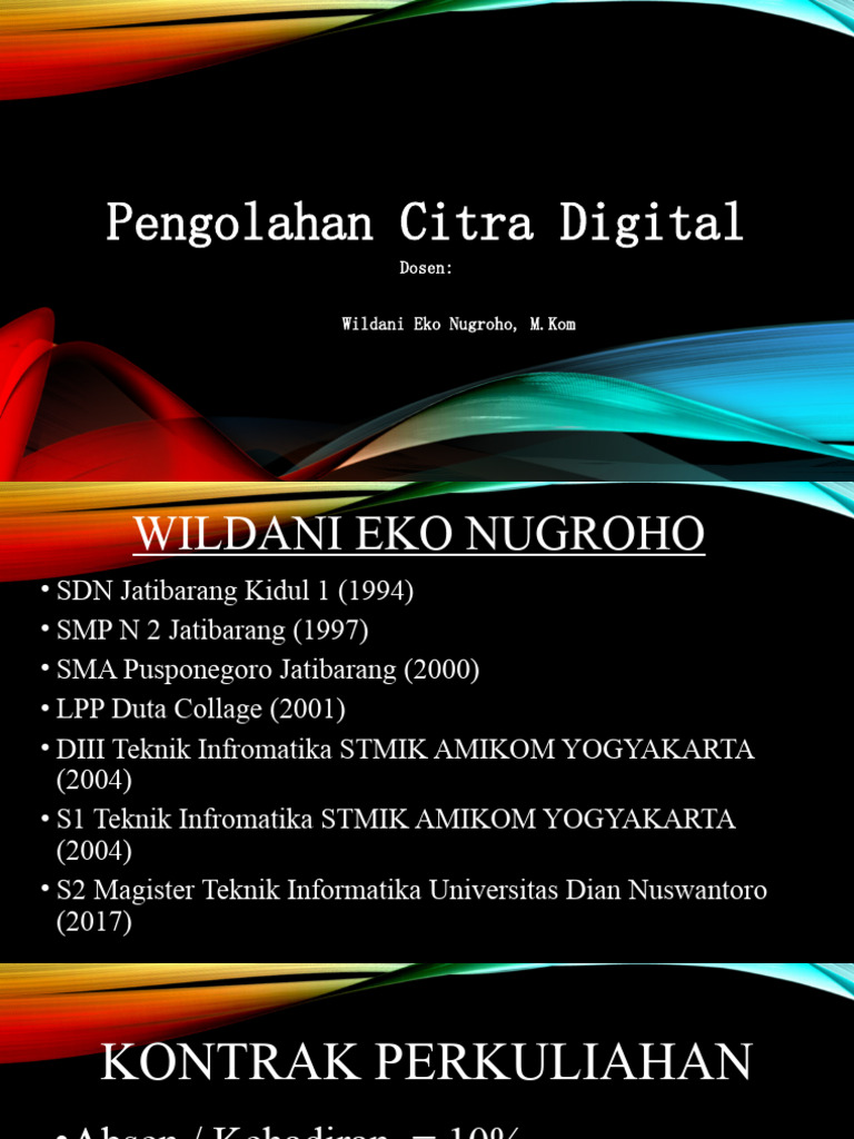 Pengantar Pengolahan Citra Digital | PDF | Teknologi & Rekayasa