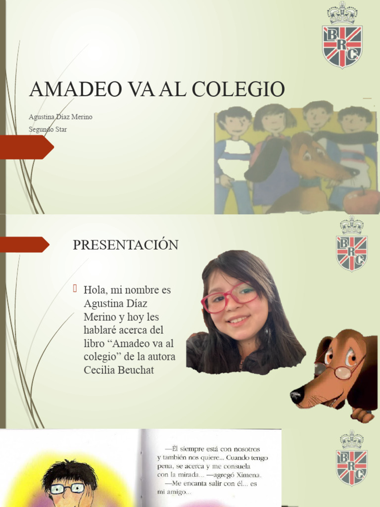 Amadeo Va al Colegio: Personajes y Resumen | PDF