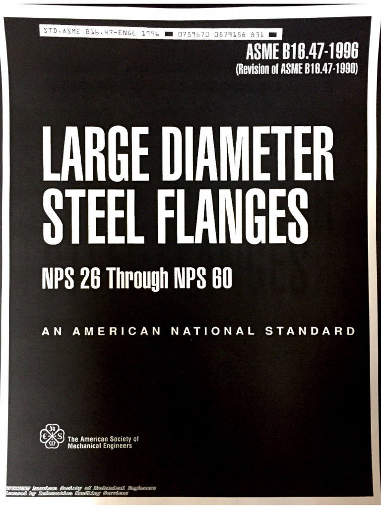 Ansi Asme B16.47 | PDF