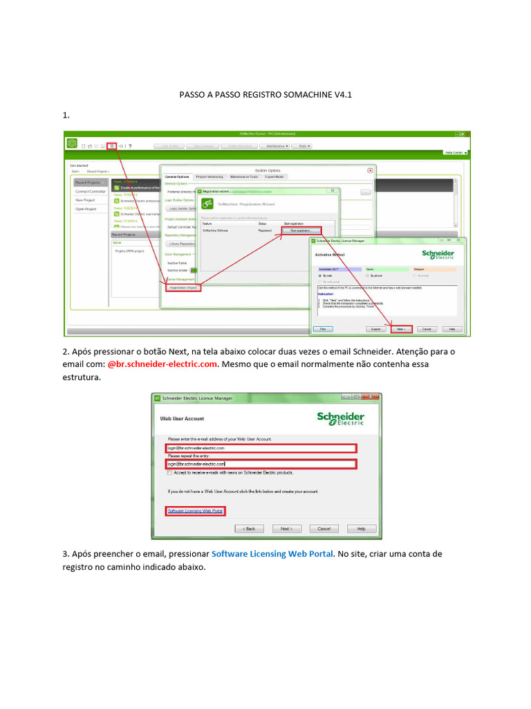 PASSO A PASSO REGISTRO SOMACHINE V4.1 | PDF