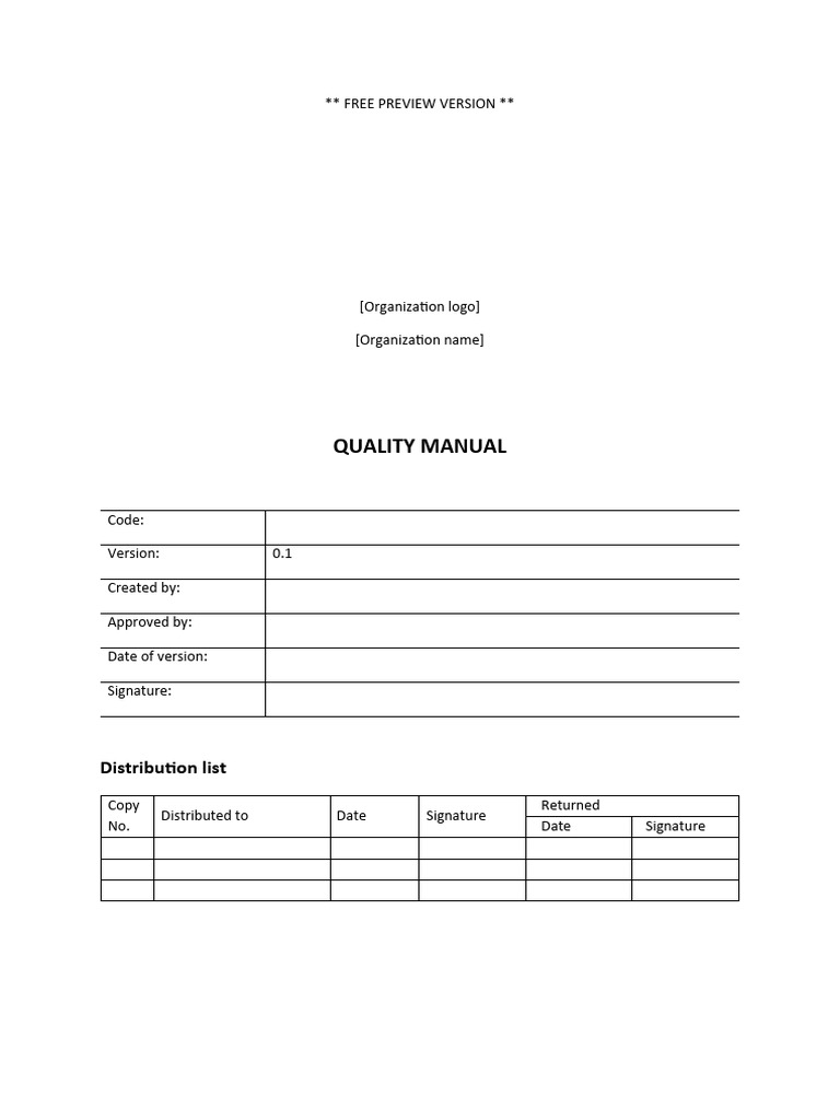 03 Quality Manual Integrated Preview EN WL | PDF | Quality Management ...