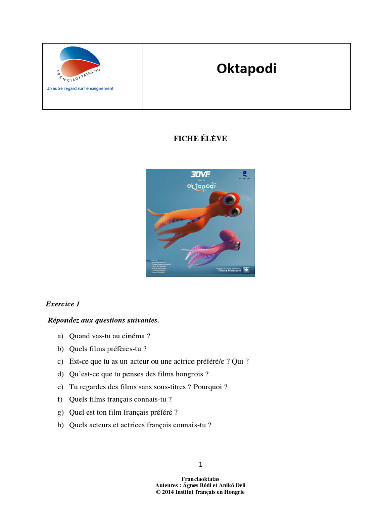 Oktapodi Eleve | PDF