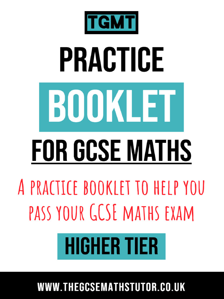 Set 1 Practice Booklet 3 Higher Calculator Pdf Circle Speed