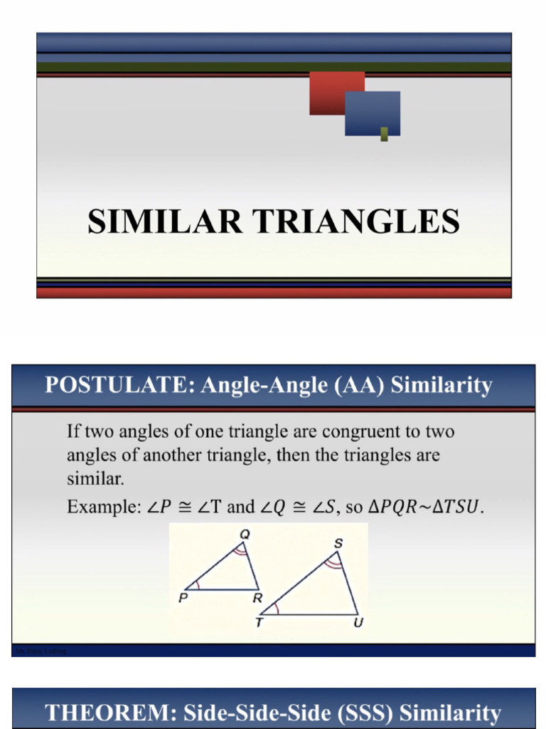 Similar Triangle | PDF