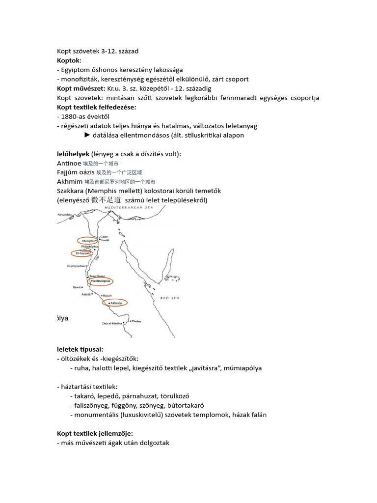 Ókori Textíliák Kopt Szövetek | PDF