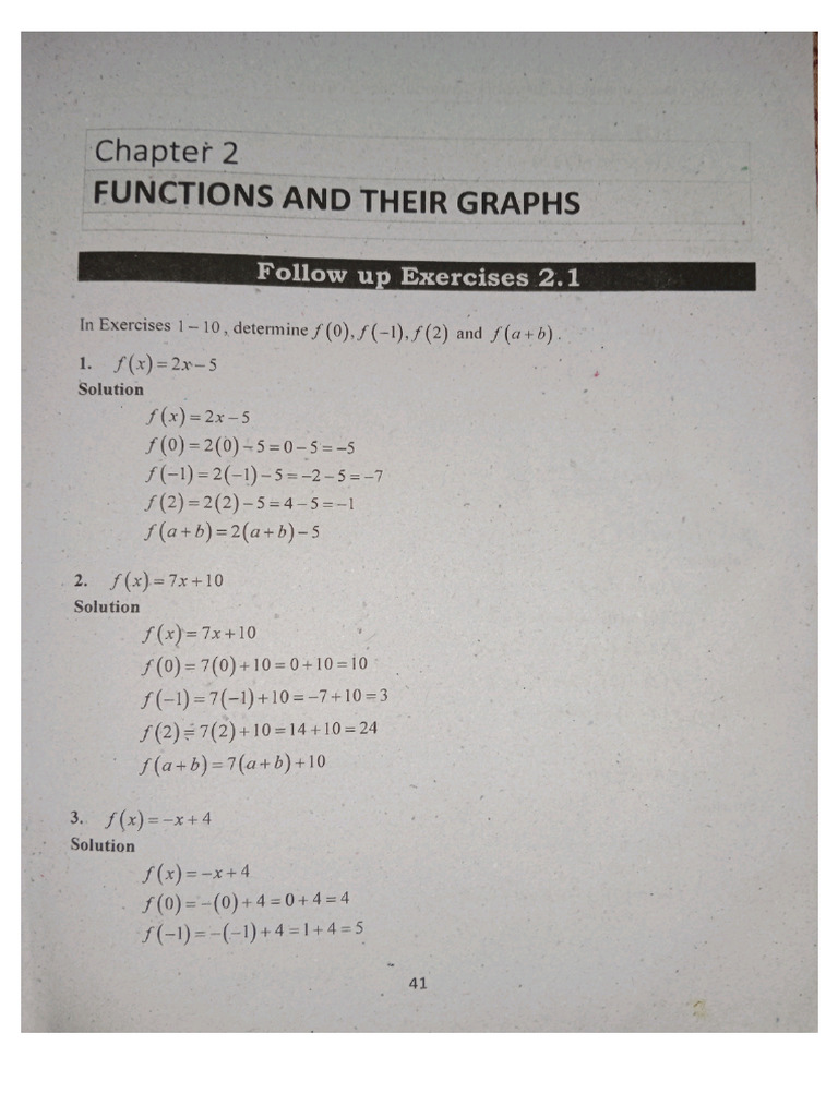 Solution of Introduction To Calculus Ch2 | PDF
