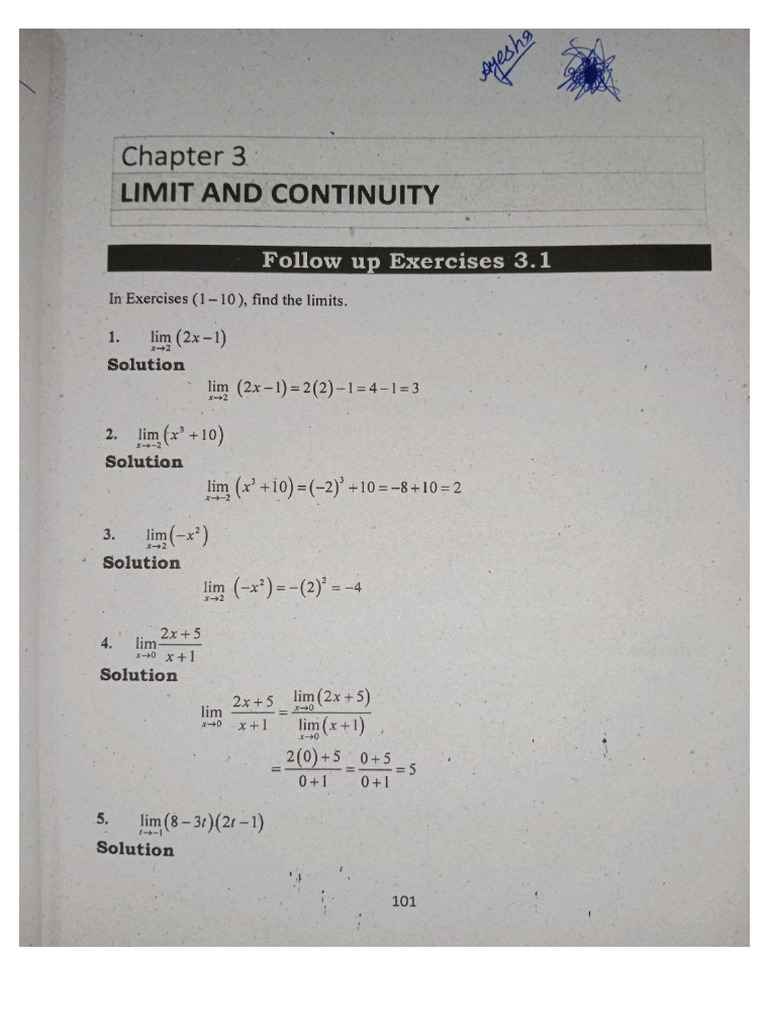 Solution of Introduction To Calculus Ch3 | PDF