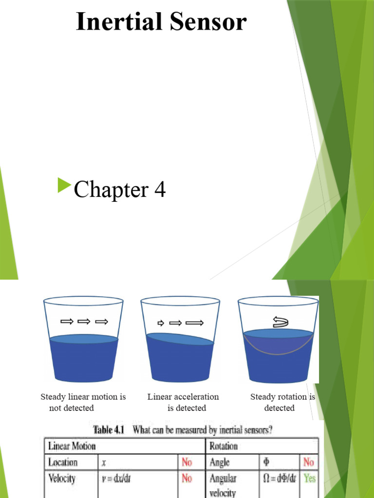 Chapter 4 Inertial Sensors | PDF