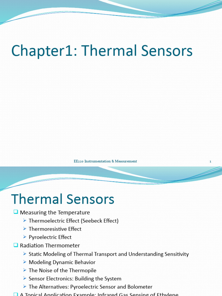 Chapter 1 Thermal Sensors | PDF | Electrical Resistance And Conductance | Building Engineering