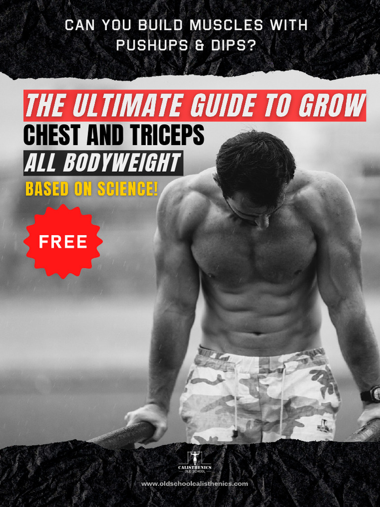 Free Guide On Pushup and Dips Muscle Activation | PDF | Wellness