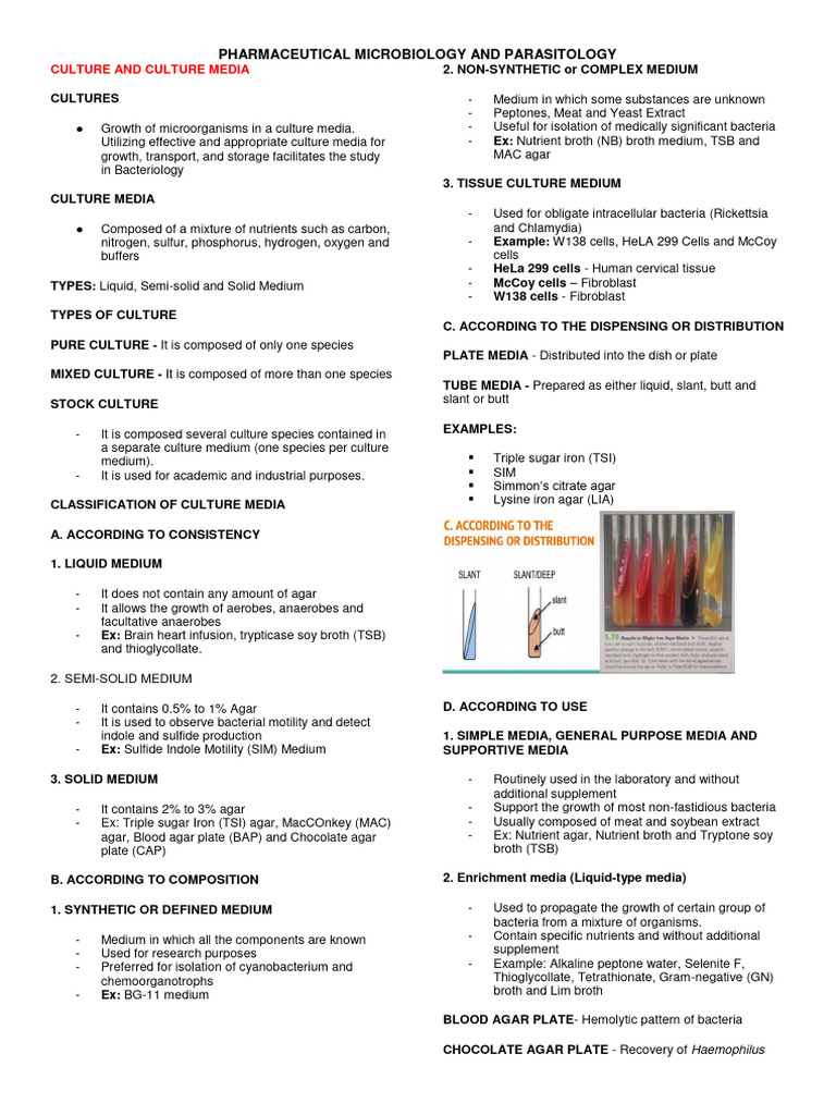 PHMP Lab Prelim Lesson 1 | PDF | Growth Medium | Microbiology