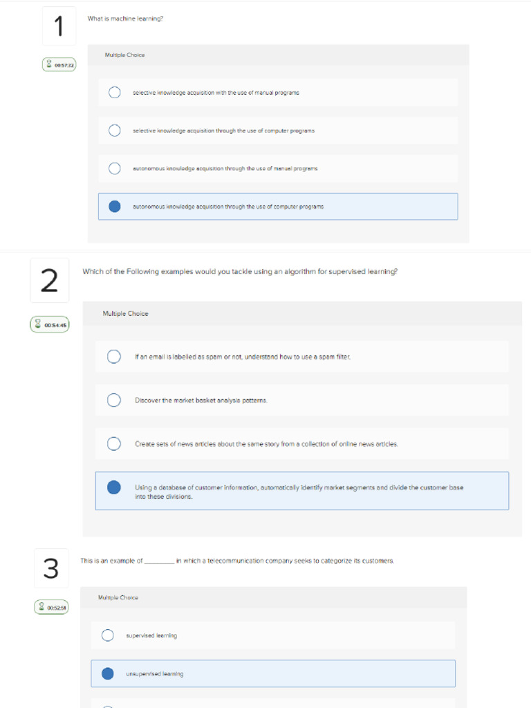 Machine Learning Quiz 1 (Group A,B) | PDF Machine Learning Quiz 1 (Group A,B) | PDF