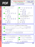 Exercices d'équations 1AC corrigés | PDF