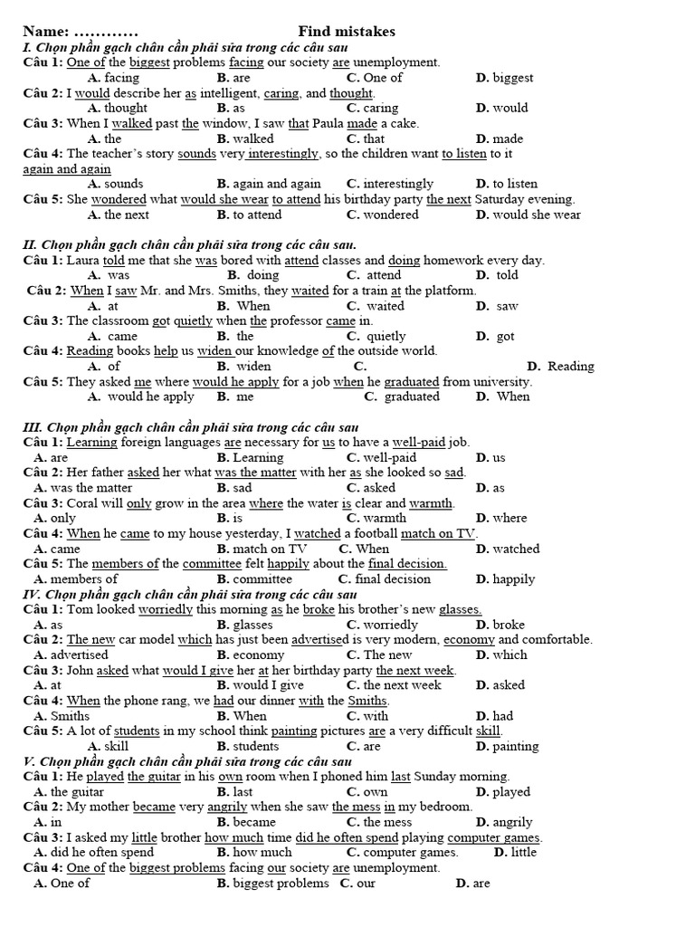 Correct Mistake | PDF