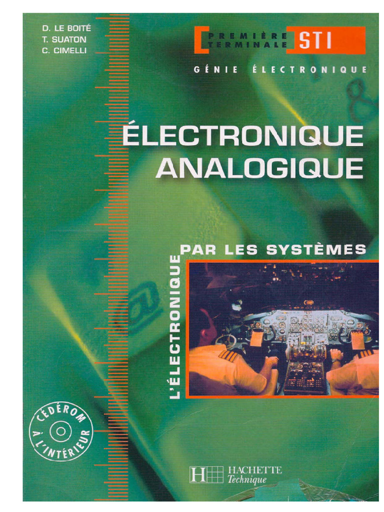 Electronique, Terminale STI Gã©nie Ã©lectronique 2, Analogique - Livre de l'Ã©lÃ Ve (PDFDrive) | PDF