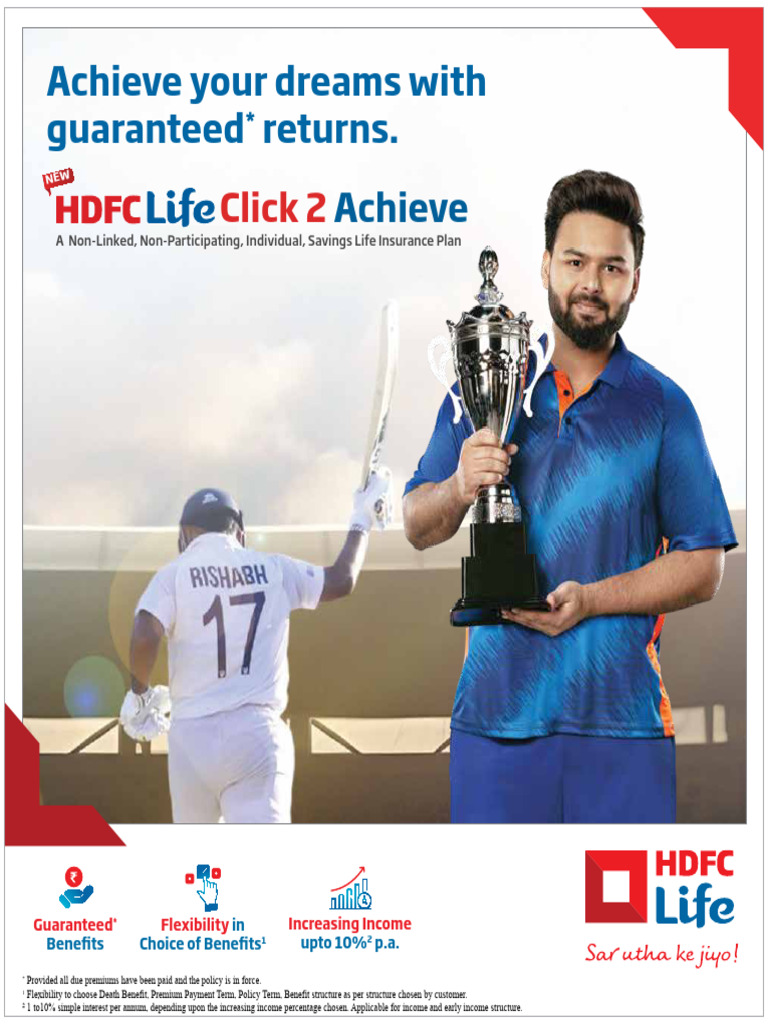HDFC Life Click 2 Achieve Money Back Option Leaflet | PDF