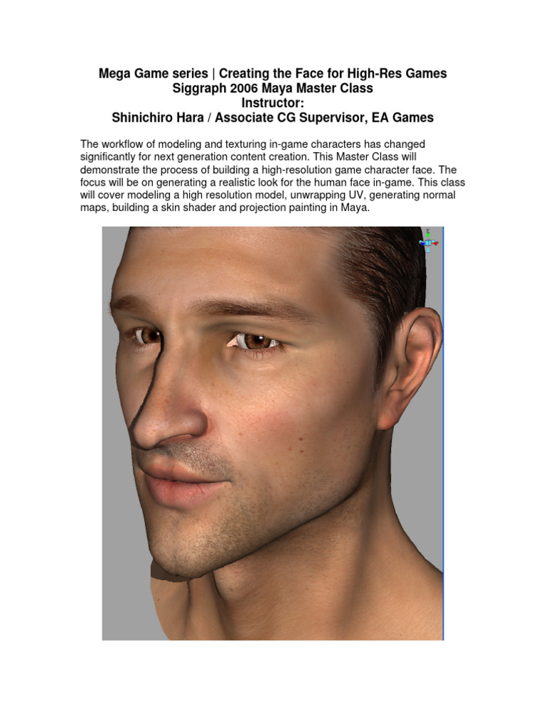 High-Res Game Character Creation | PDF | Texture Mapping | Shader