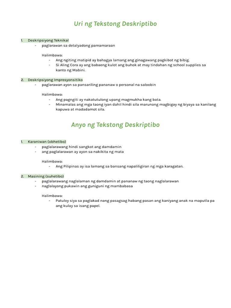 Filipino Lecturenotes Pdf