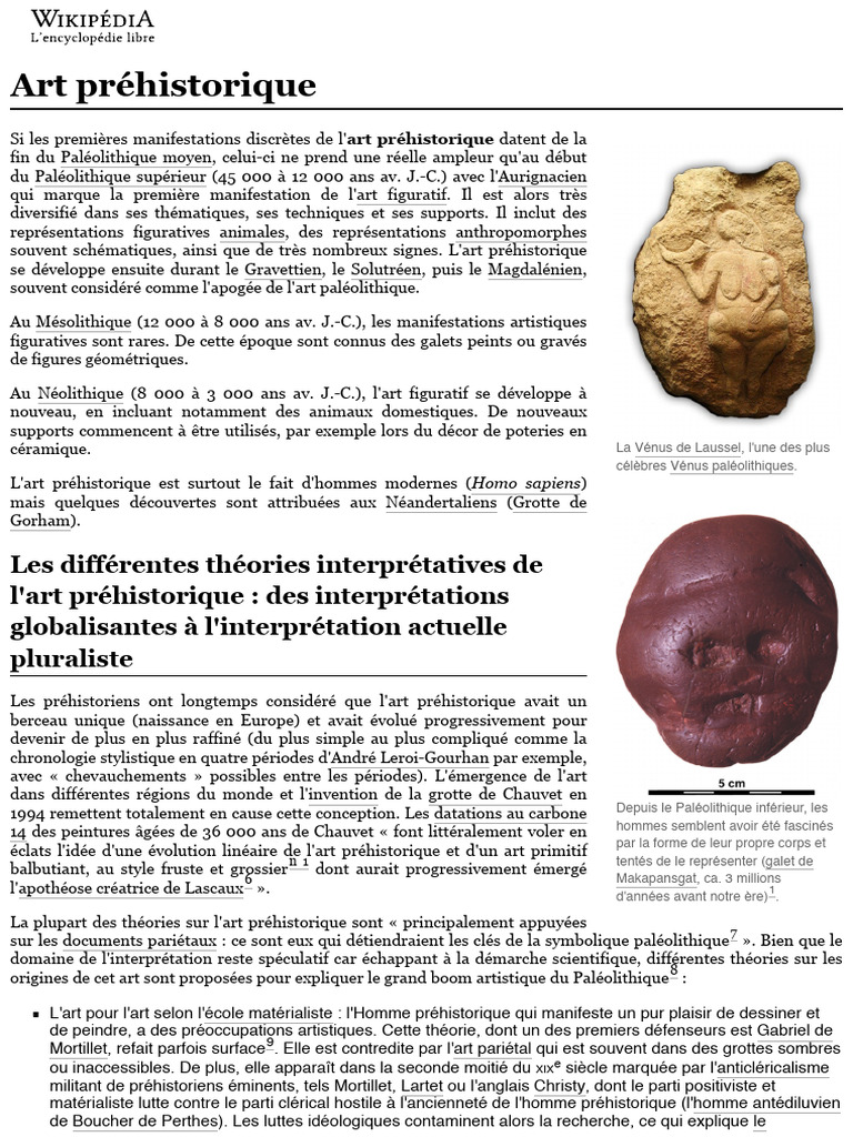 L'Art Préhistorique Décrypté | PDF | Sciences sociales | Histoire