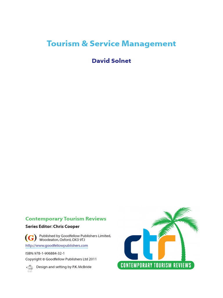 Tourism & Service Management: David Solnet | PDF