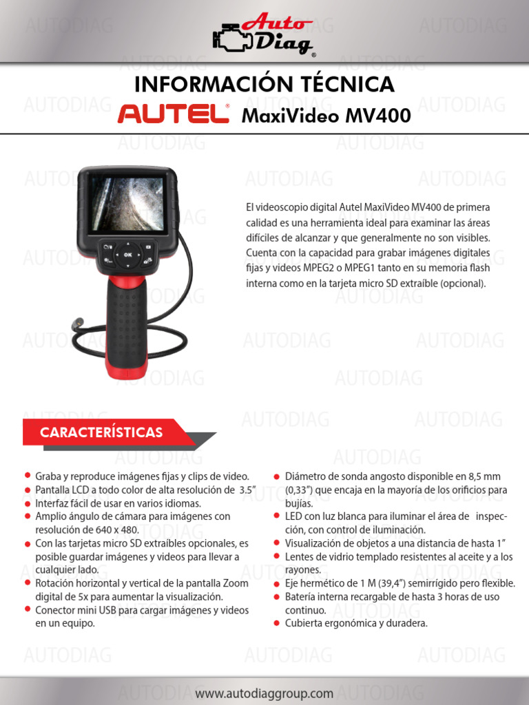 FT Autel Maxivideo MV400 | PDF | Tecnología de información y ...