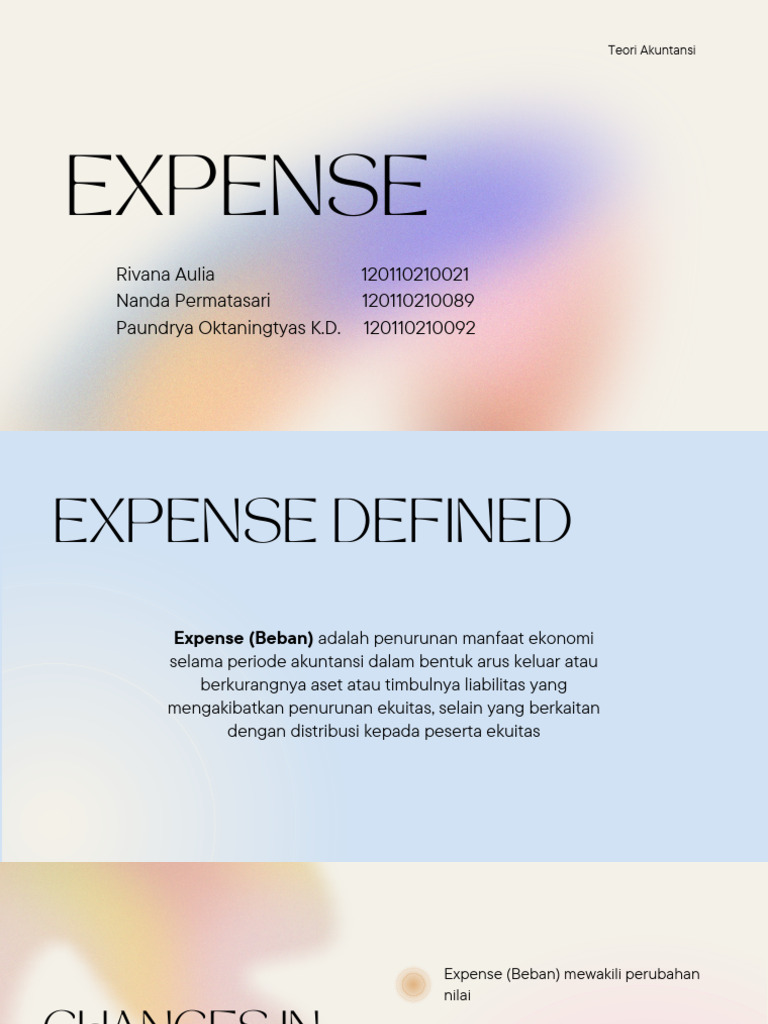 Chapter 10_Expense_Kelompok 8 (1) | PDF