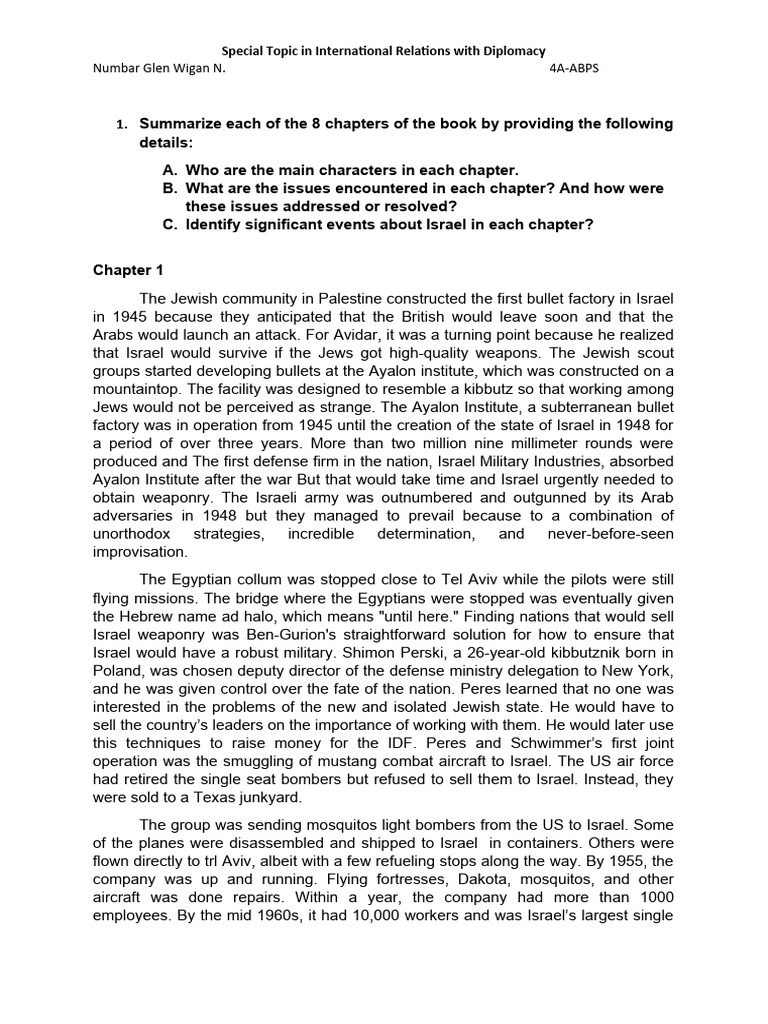 Summary of Weapon Master | PDF