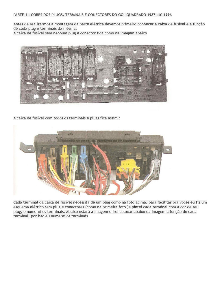 Caixa De Fusiveis Gol Gl Cl Pdf