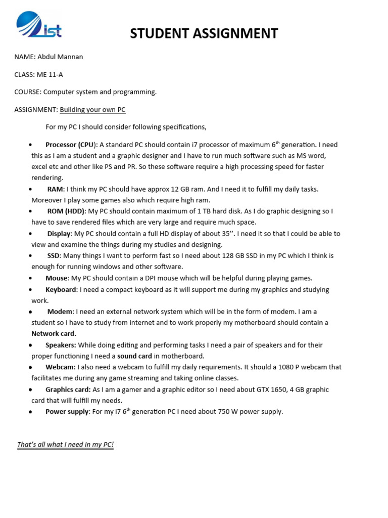 CP Assg. 1 | PDF | Games & Activities | Computers