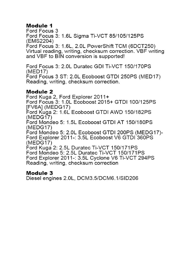 Pcmflash Module | PDF