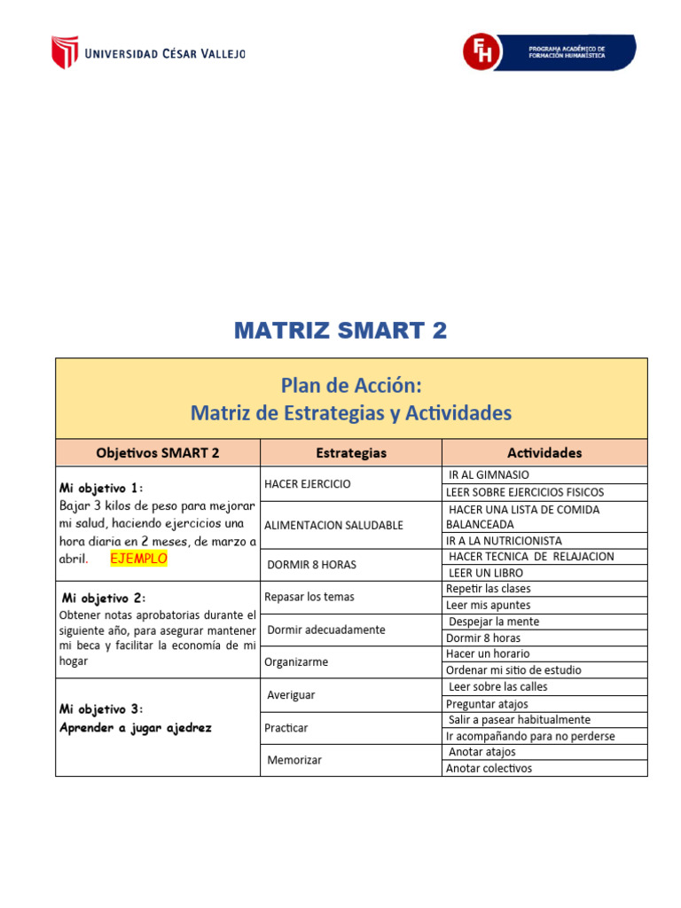 Matriz Smart Luis Benavides | PDF