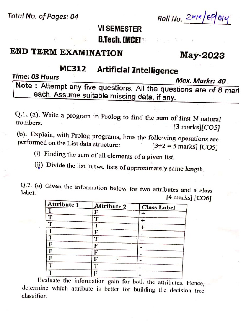 Mc312 Ai 2023 End May | PDF