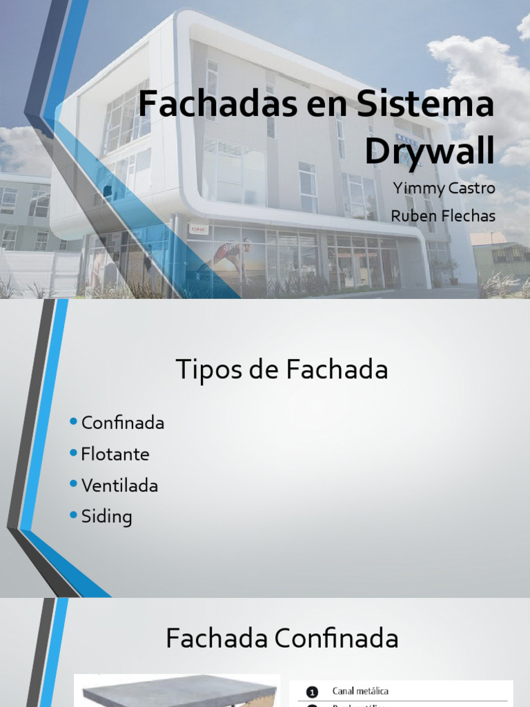 Fachadas en Sistema Drywall v1 | PDF
