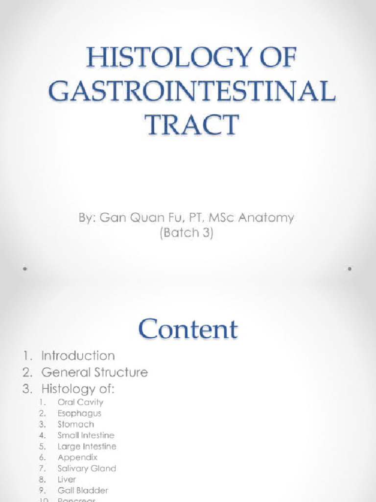 histology-of-gastrointestinal-tract | PDF