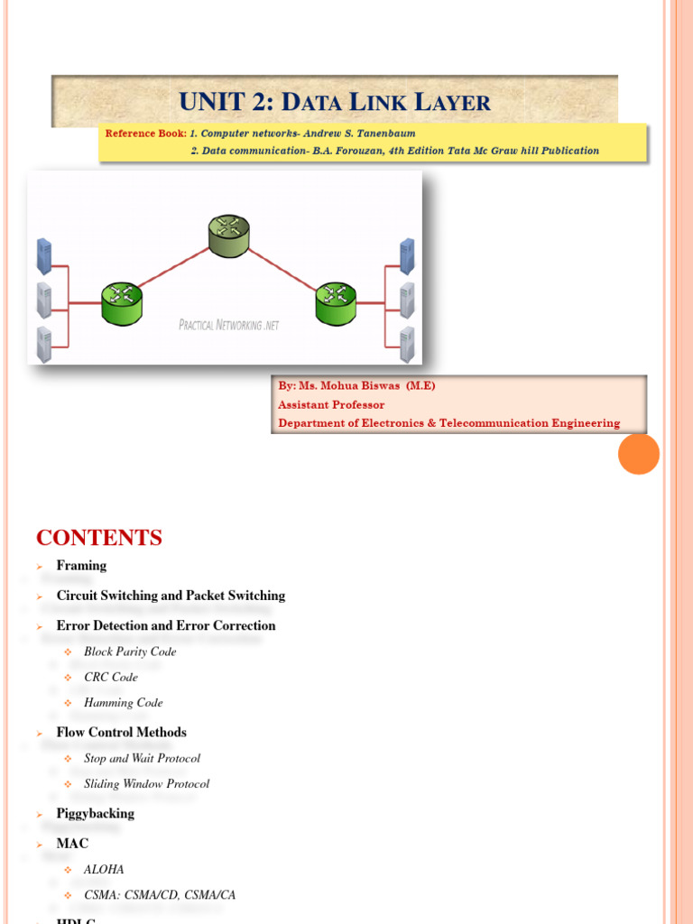 Data Link Layer | PDF | Packet Switching | Transmission Control Protocol