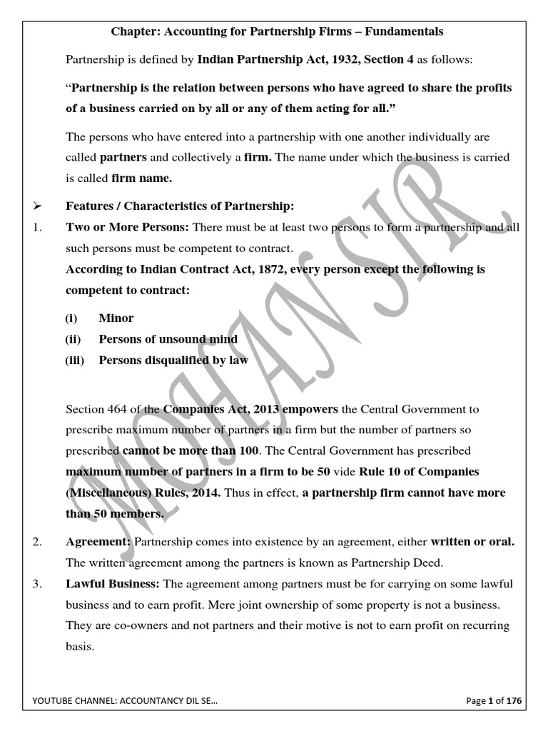 XII Accountancy Notes All Chapters MR - Mohan H Baksani | PDF ... XII Accountancy Notes All Chapters MR - Mohan H Baksani | PDF ...