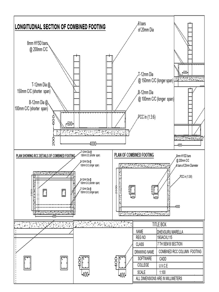 COMBINED FOOTING-Layout1 | PDF