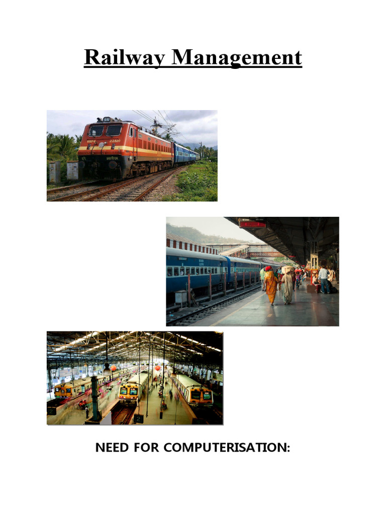 Railway PROJECT | PDF | Databases | Table (Database)