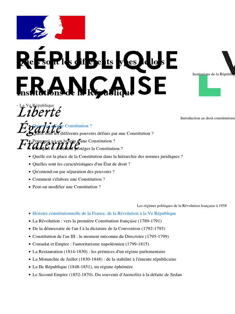 Quels - Sont - Les - Différents - Types - de - Lois - Vie | PDF