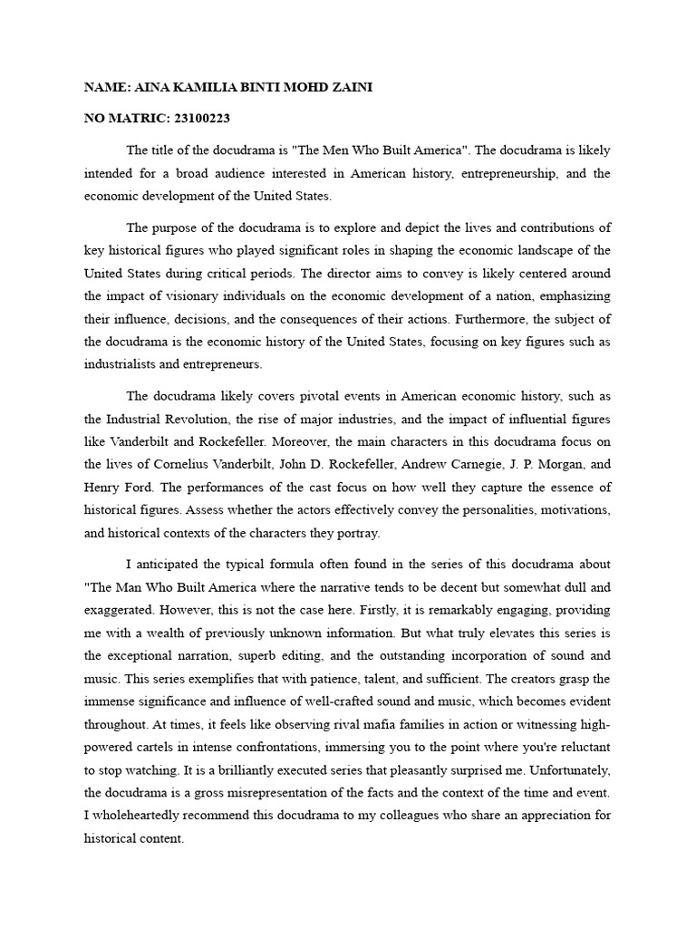 The Men Who Built America | PDF | Entrepreneurship | The United States