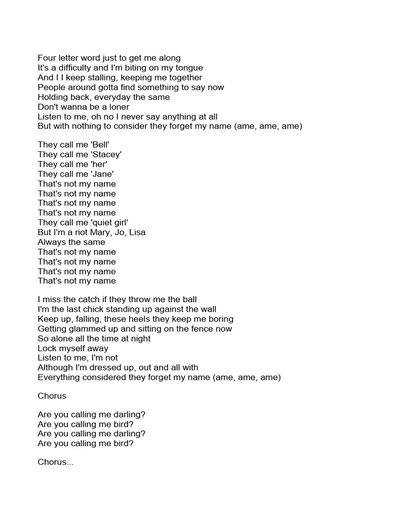 Thats Not My Name | PDF