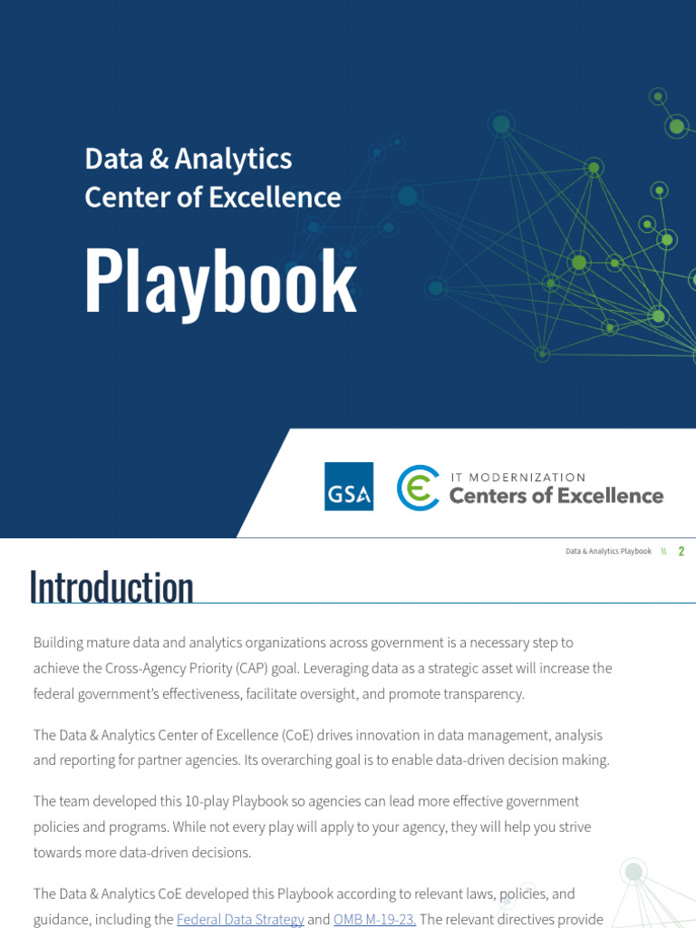 EIBDA - Data Playbook-October2020 | PDF | Analytics | Governance