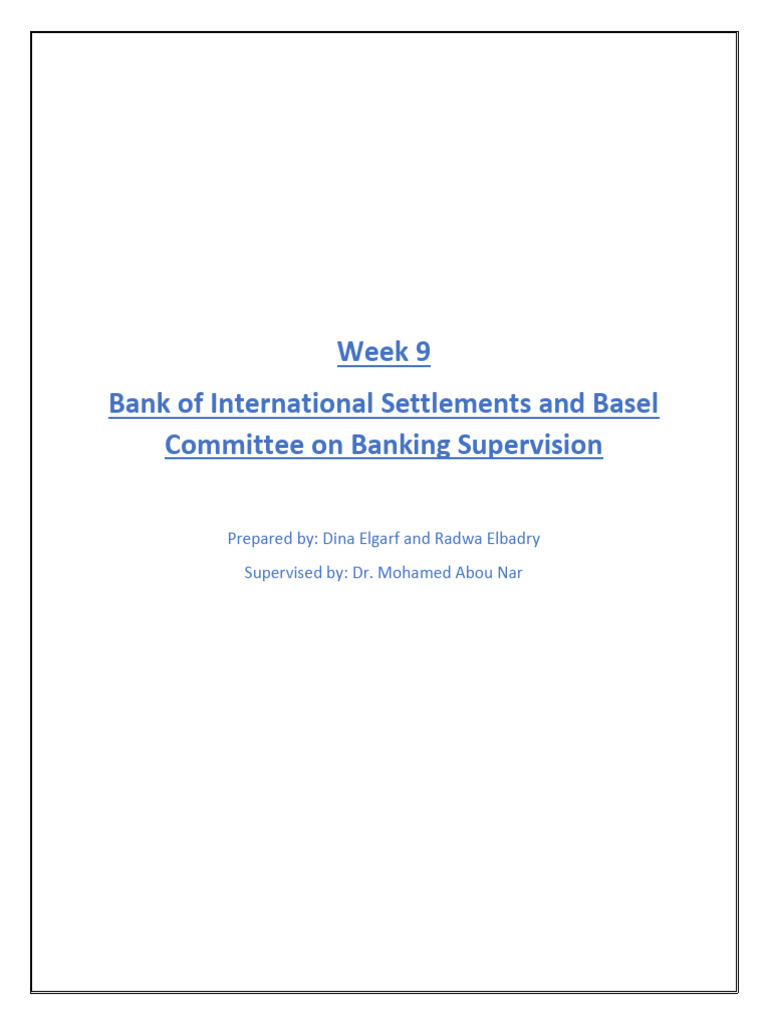 Bis & BCBS | PDF