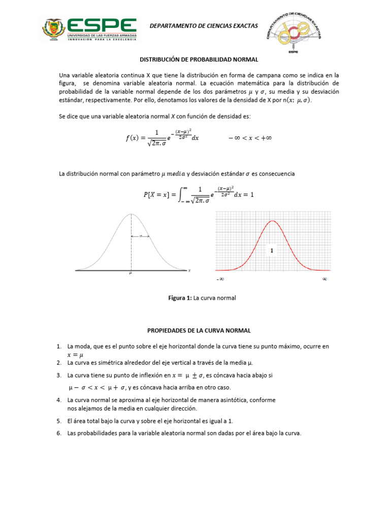 Distribución de Probabilidad Normal | PDF