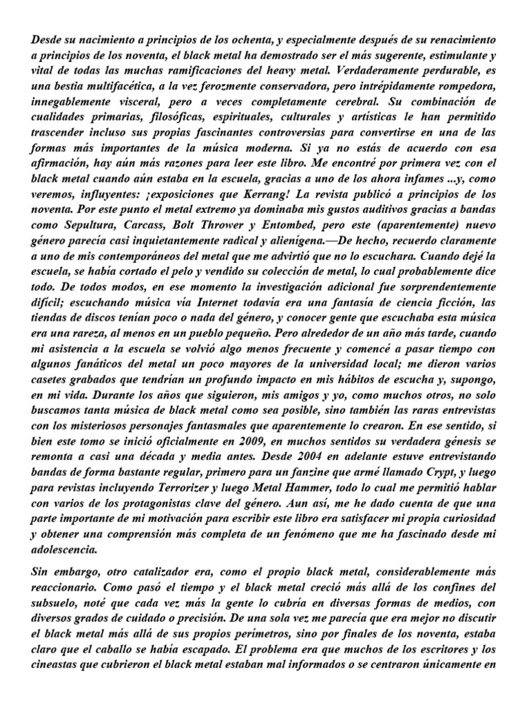 Black Metal Evolution of The Cult | PDF | Música heavy metal | Punk rock