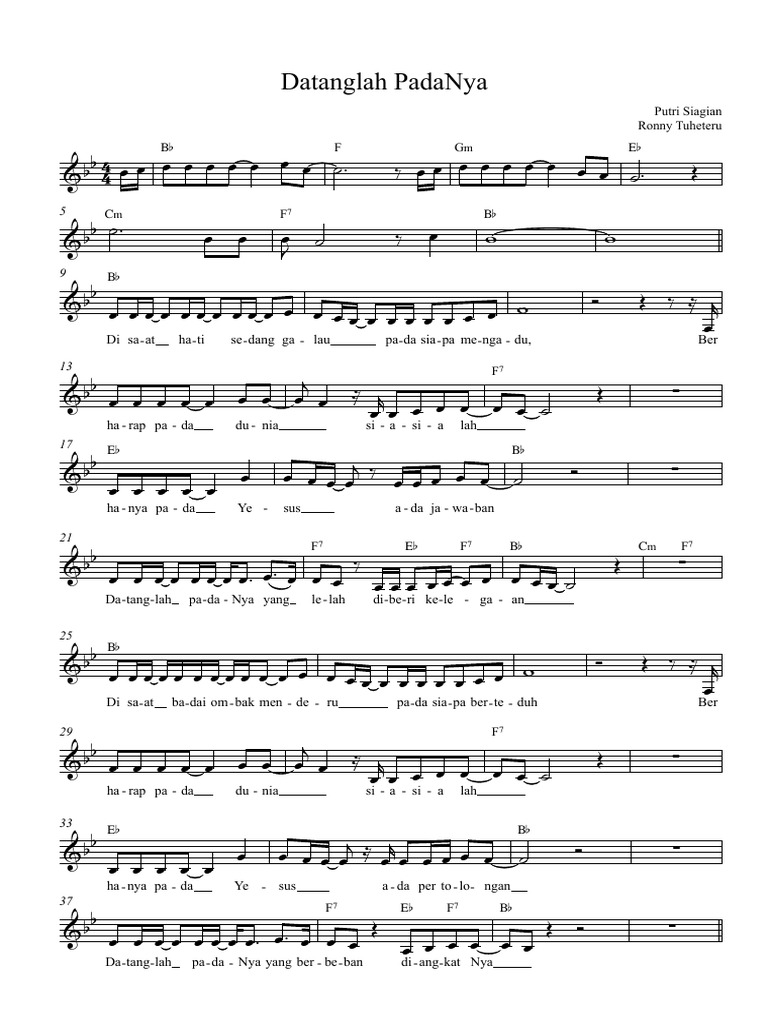 Datanglah PadaNya - Putri Siagian | PDF