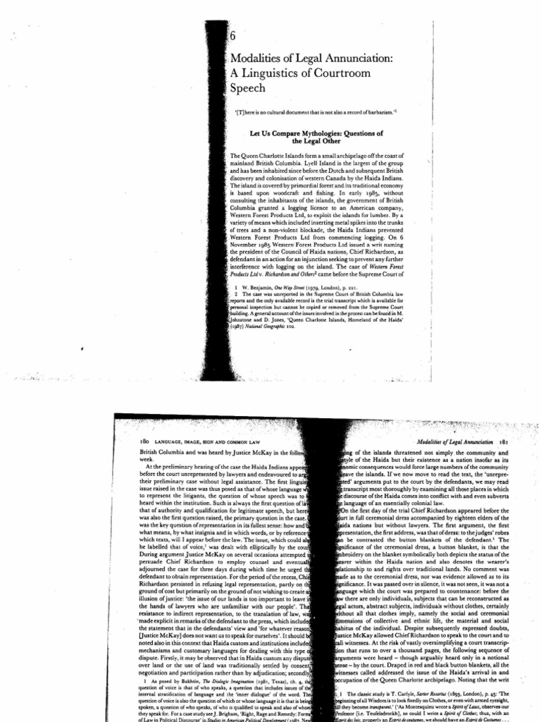 Peter Goodrich - Languages of Law Ch.6 | PDF | Justice | Crime & Violence