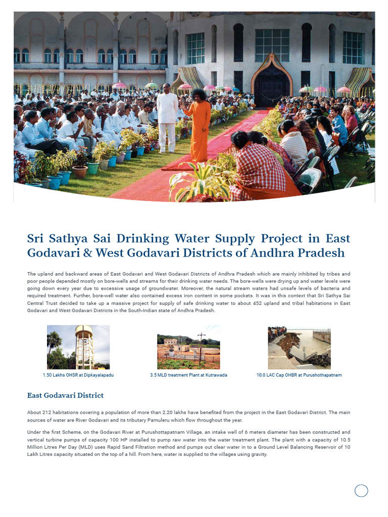 Satya Sai Scheme | PDF | Water | Transparent Materials